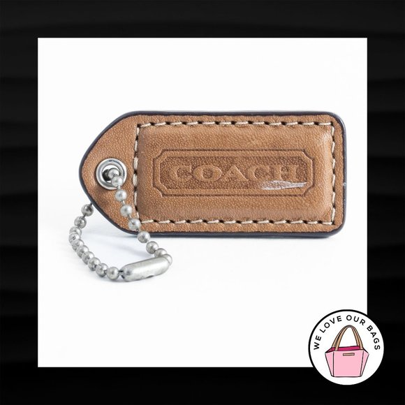 Coach | Accessories | 2 Medium Coach Brown Leather Key Fob Bag Charm ...